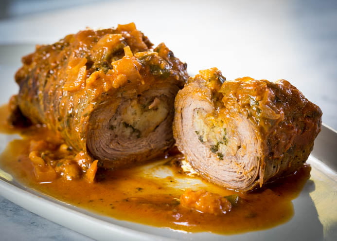 Beef Braciole (Stuffed Flank Steak) + VIDEO | Its Yummi
