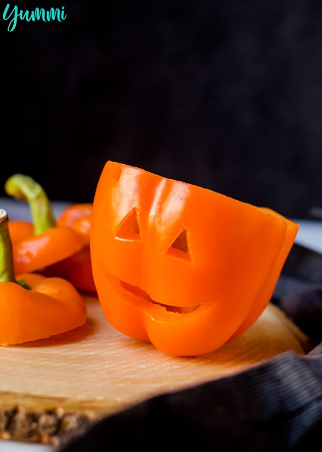 Halloween Stuffed Peppers Jack O Lanterns | Easy Recipes by Its Yummi